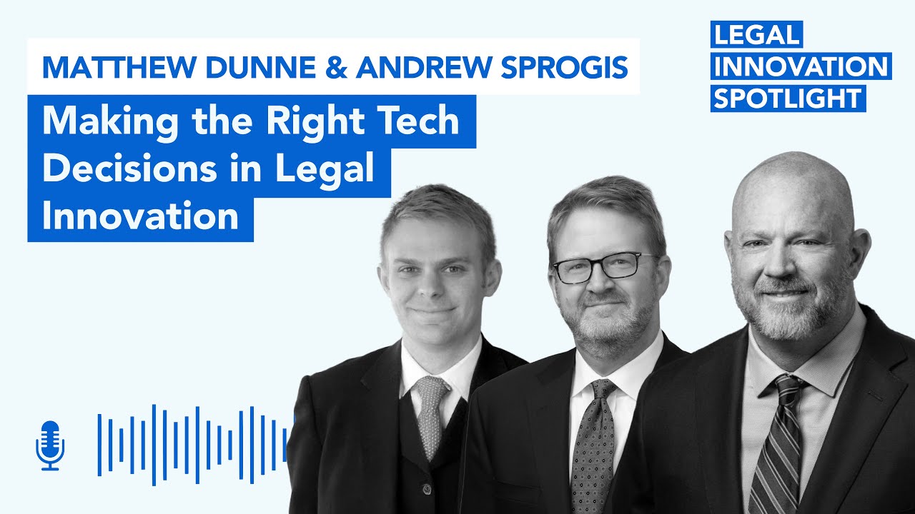 Legal Innovation Spotlight: Matthew Dunne & Andrew Sprogis
